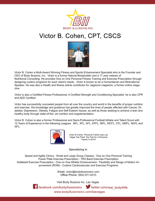 Victor Cohen Bio with New Logo