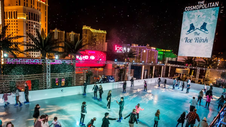 The Cosmopolitan Ice Rink: A Winter Wonderland Above the Strip